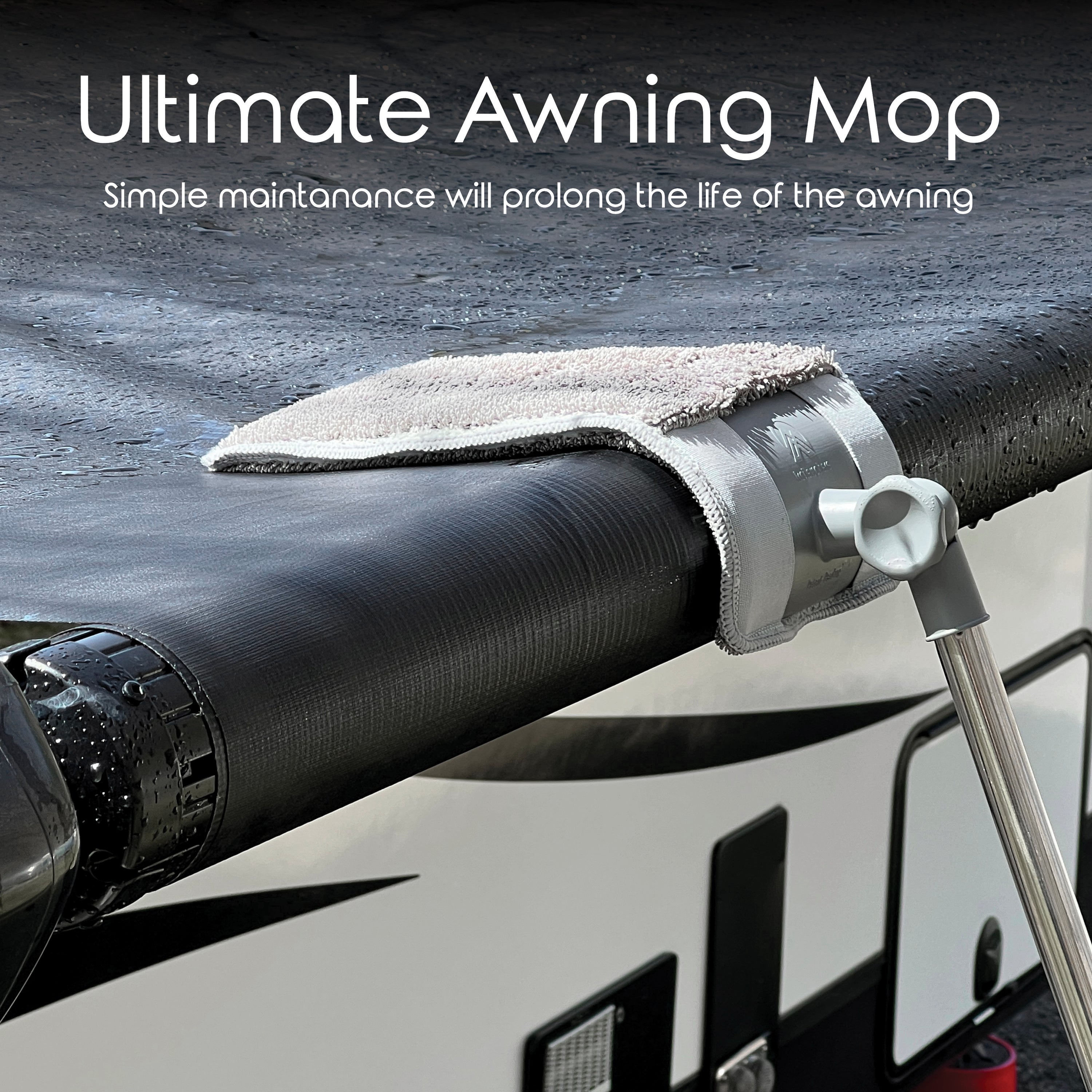 Effortless RV Awning Cleaning with Easy squeegee Mop